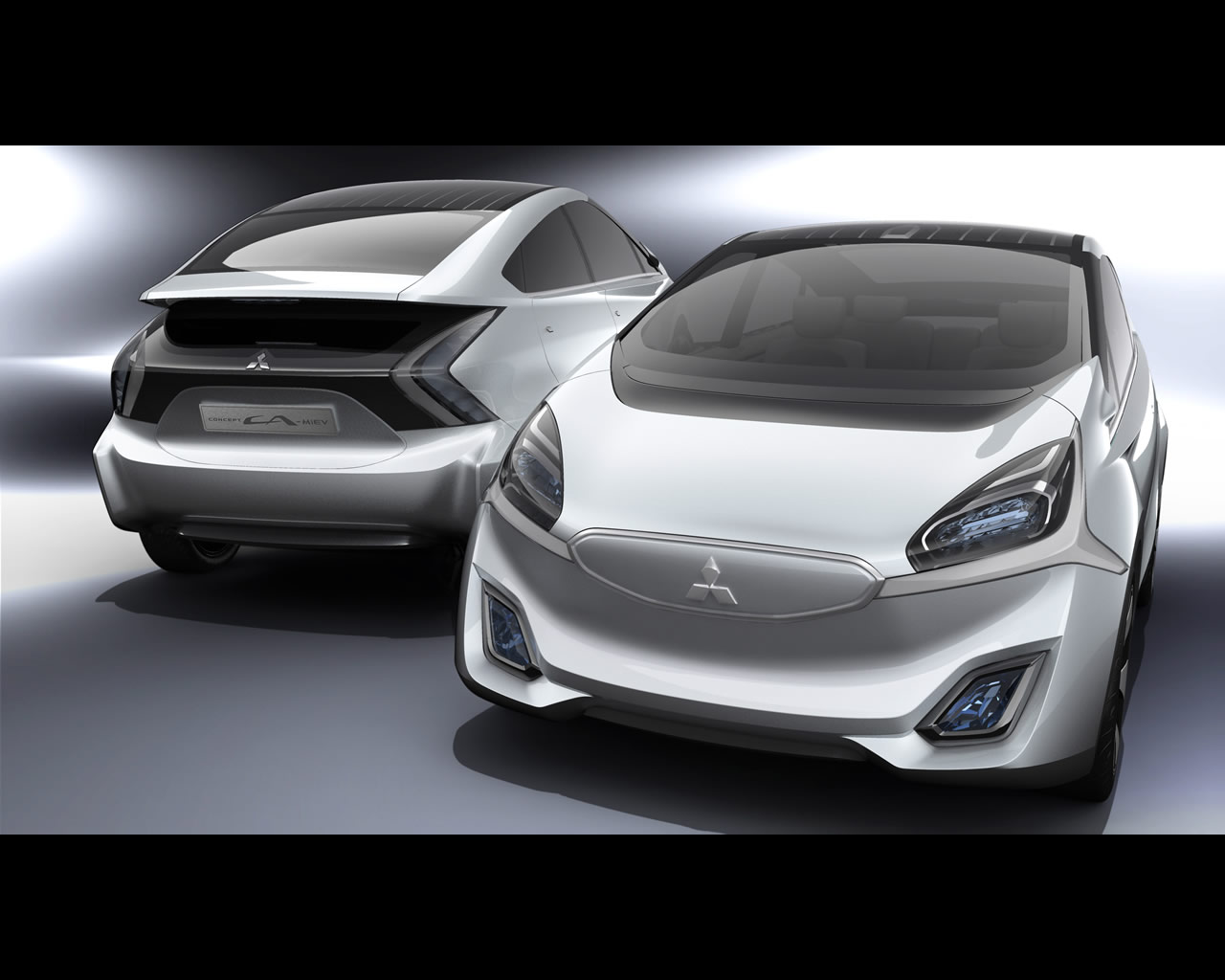 Mitsubishi CA-MiEV Electric Suburban Automobile and GR-HEV Sport Utility Diesel Hybrid Truck ...